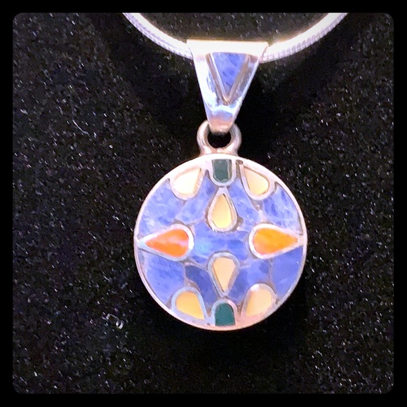 Tuanis Peru | Jewelry | Silver And Natural Stones Pendant | Poshmark